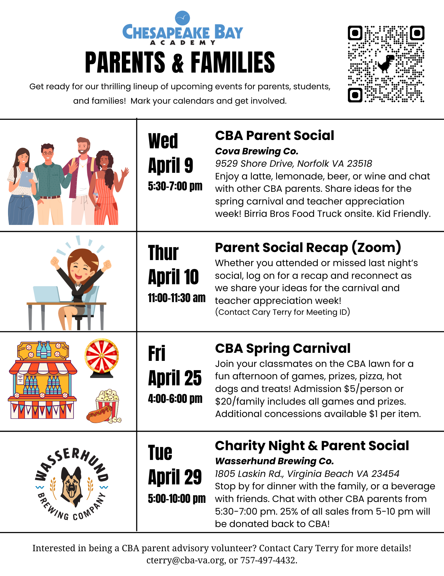 Mark Your Calendar: CBA Parent & Family Events this Month | Chesapeake ...